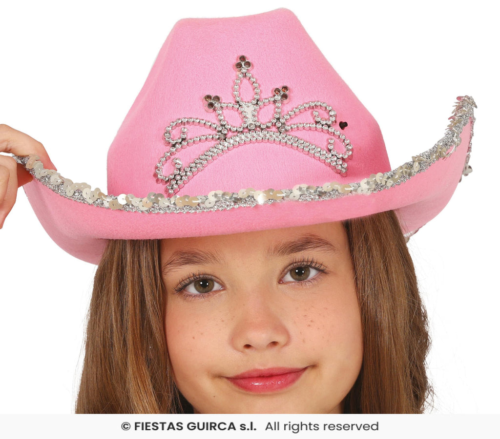 Rosa Cowboy Hatt Barn – Yippo